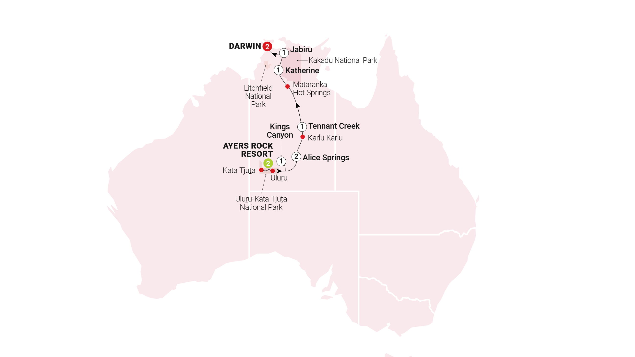 Kata Tjuta Map World